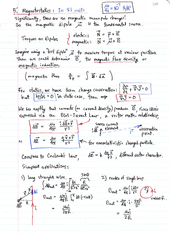 Electrodynamics I, KSU Physics