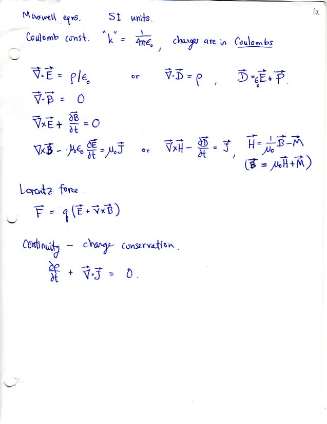 Electrodynamics I, KSU Physics