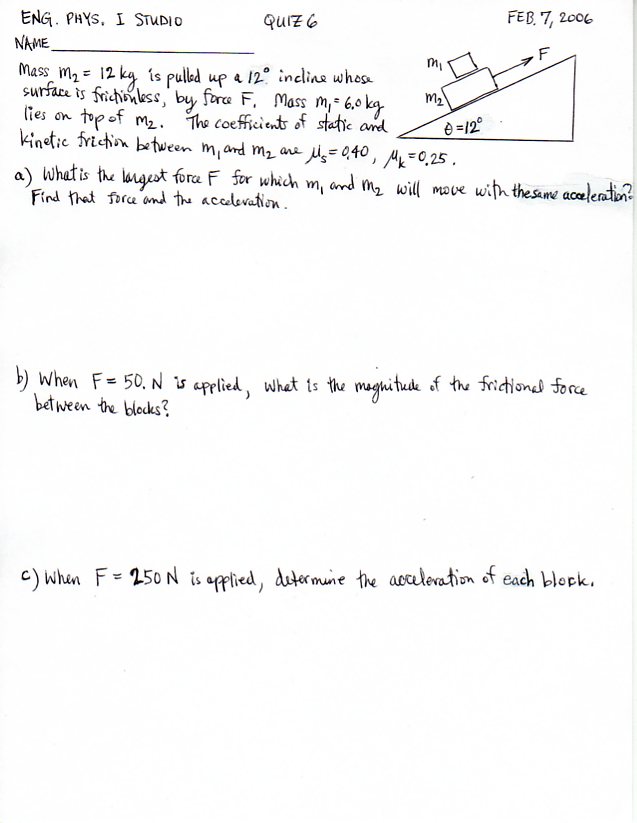 Engineering Physics I, KSU Physics 213, 223
