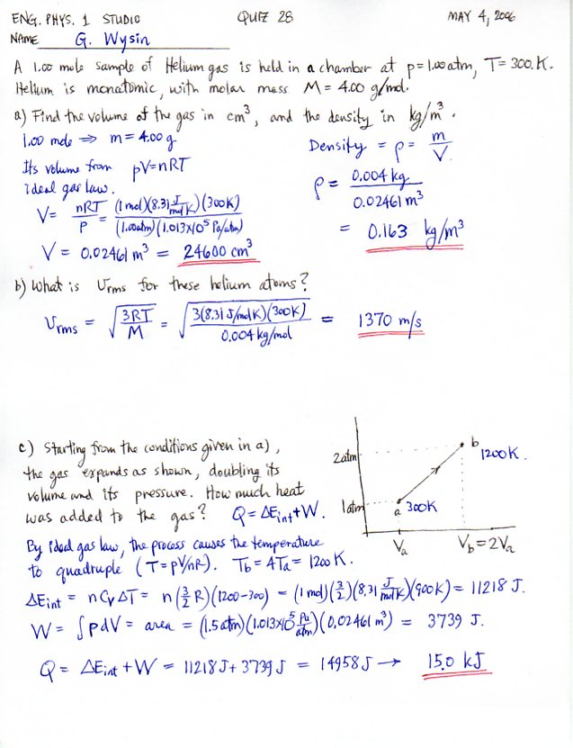 Engineering Physics I, KSU Physics 213, 223