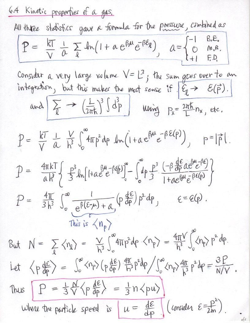 Statistical Mechanics, KSU Physics