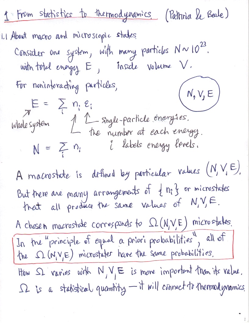 Statistical Mechanics, KSU Physics