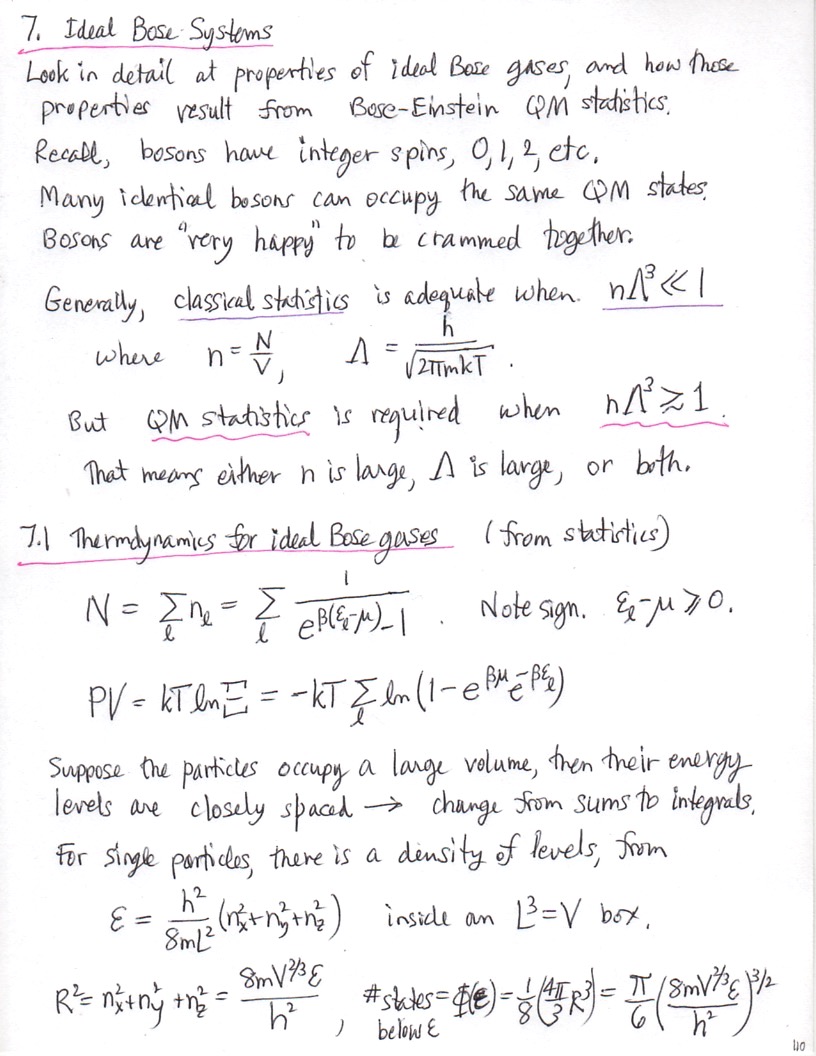 Statistical Mechanics, KSU Physics