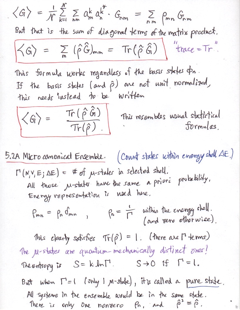 Statistical Mechanics, KSU Physics