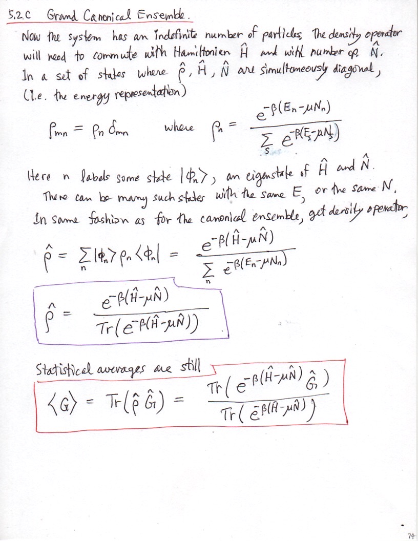 Statistical Mechanics, KSU Physics