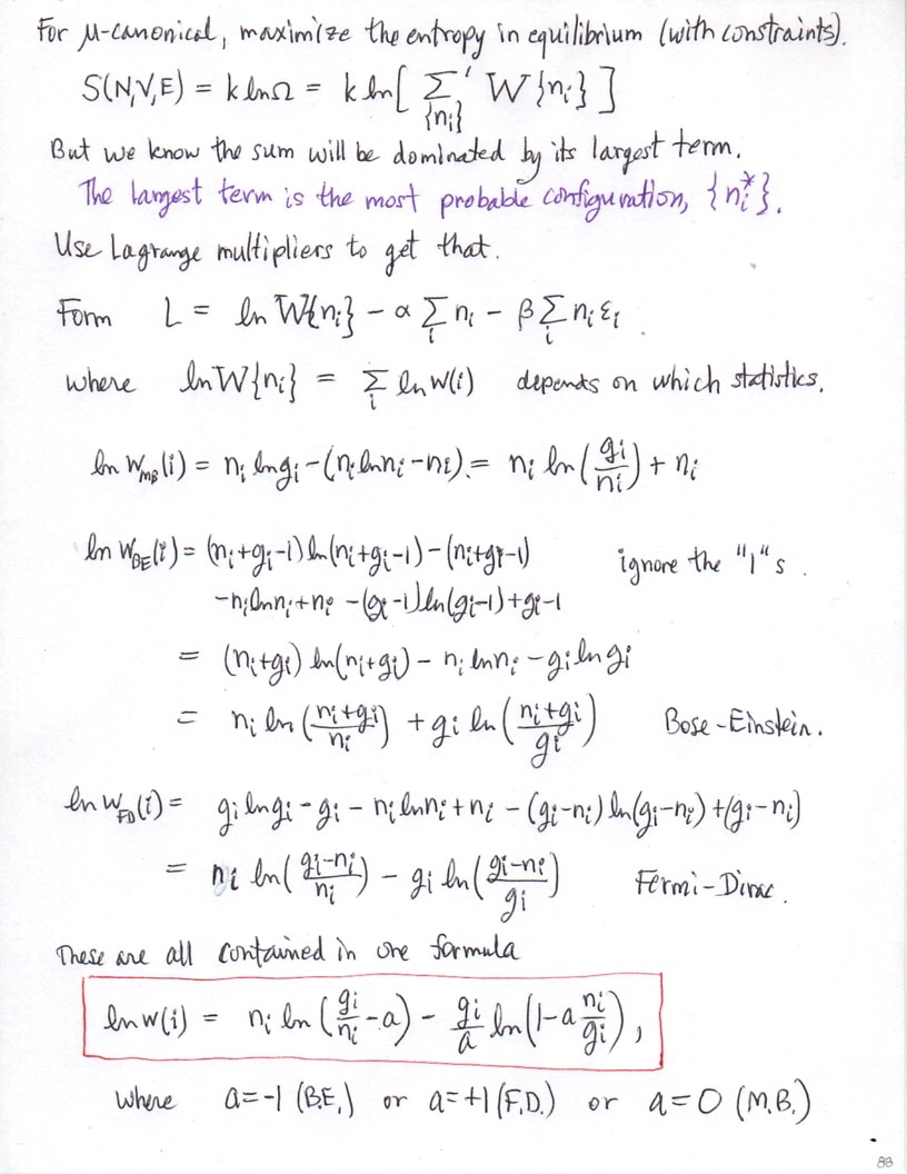 Statistical Mechanics, KSU Physics