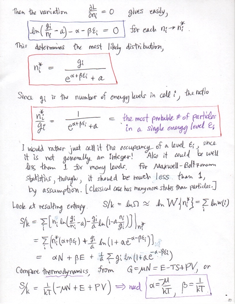 Statistical Mechanics, KSU Physics