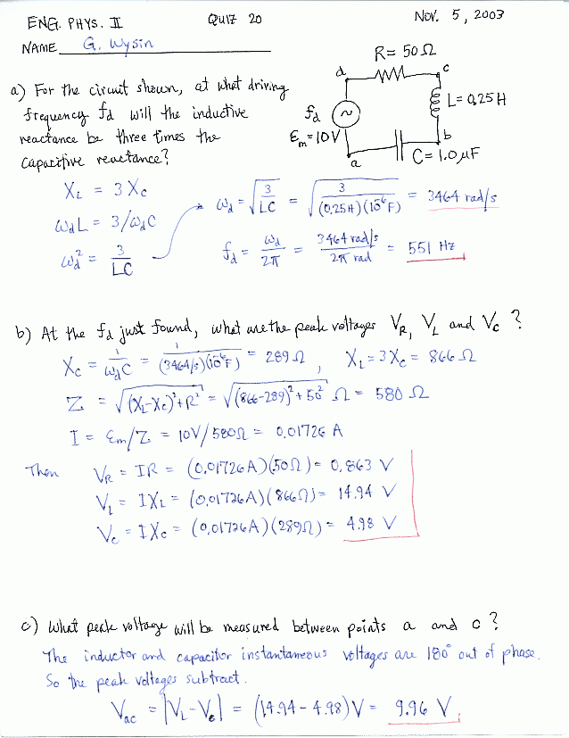 Engineering Physics II, KSU Physics 214, 224