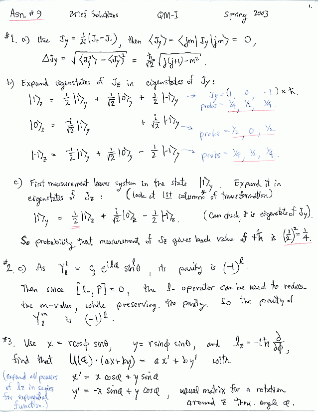 Quantum Physics Equations Sheet